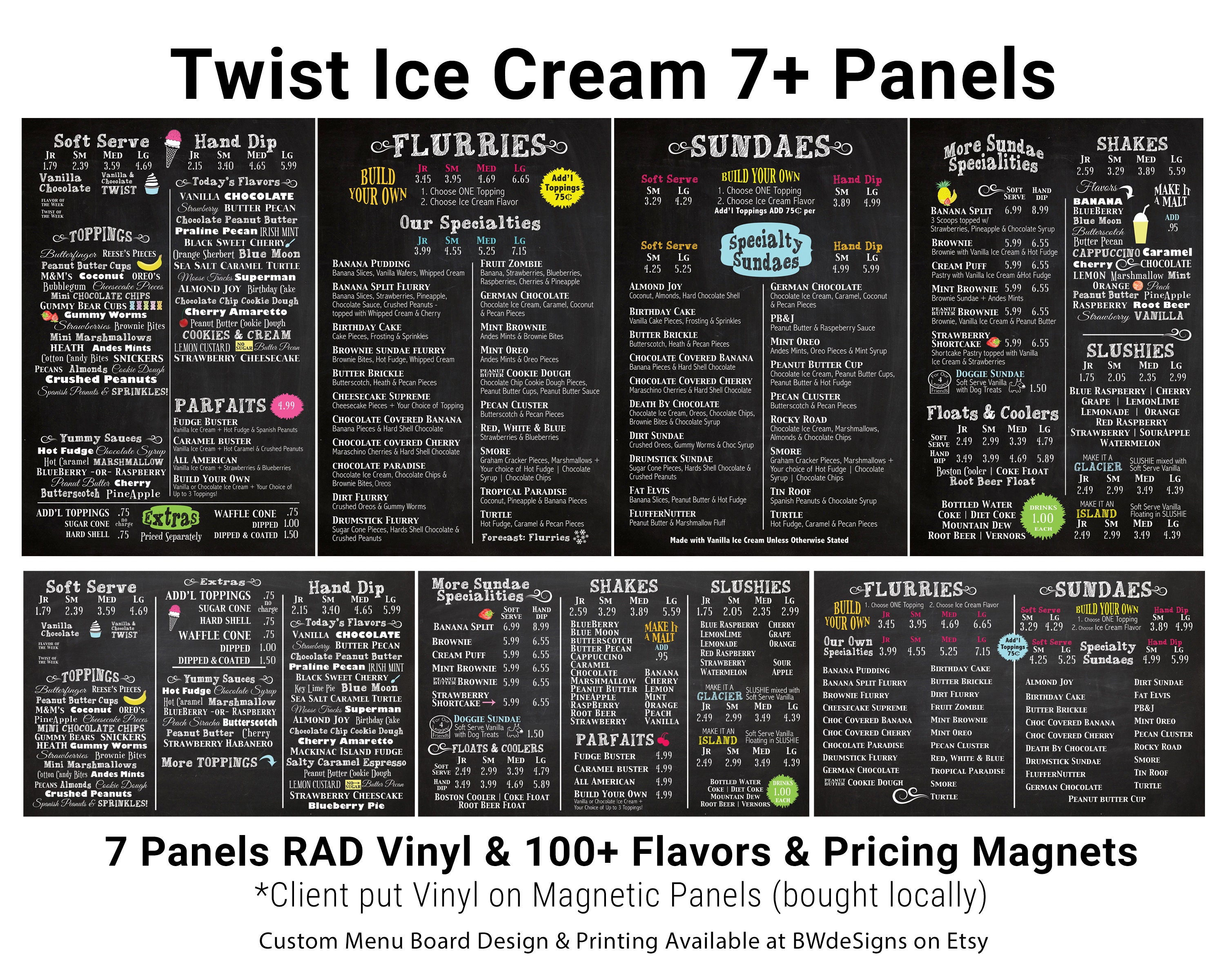 Custom Restaurant Menu Design: Coffee Shop, Food Truck, Cafe Menu Board ...