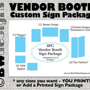 Custom Vendor Signage Specialty Signs Retail Sign Package | Etsy