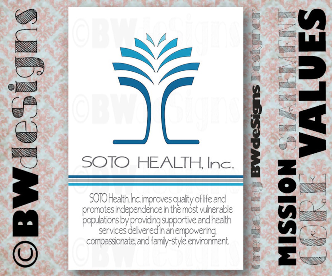 Simple MISSION STATEMENT Design Core Values Poster Purpose Corporate ...