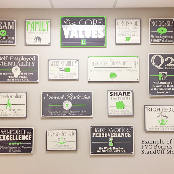 Core Values Signs - Etsy