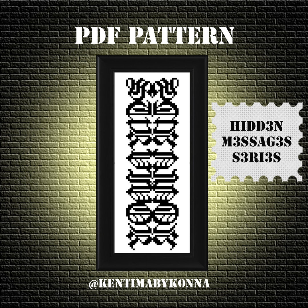 Survivor Cross Stitch Pattern PDF Hidden Messages Series Inspirational ...