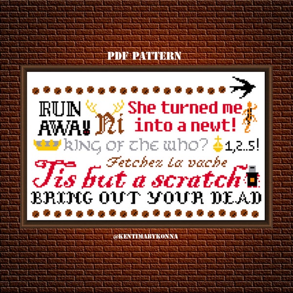 Monty Python Cross Stitch - Etsy