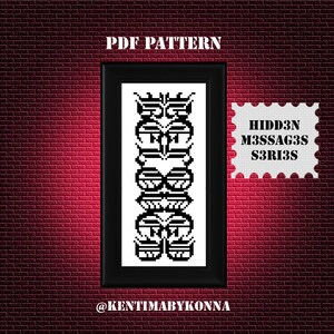 Beloved Cross Stitch Pattern PDF Hidden Messages Series Modern X Stitch ...