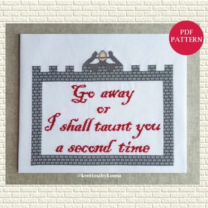 Funny Pattern Cross Stitch Pattern PDF Monty Python and the Holy Grail ...