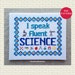 Fluent Science Cross Stitch Pattern PDF DNA, Biology, Astronomy Cross ...