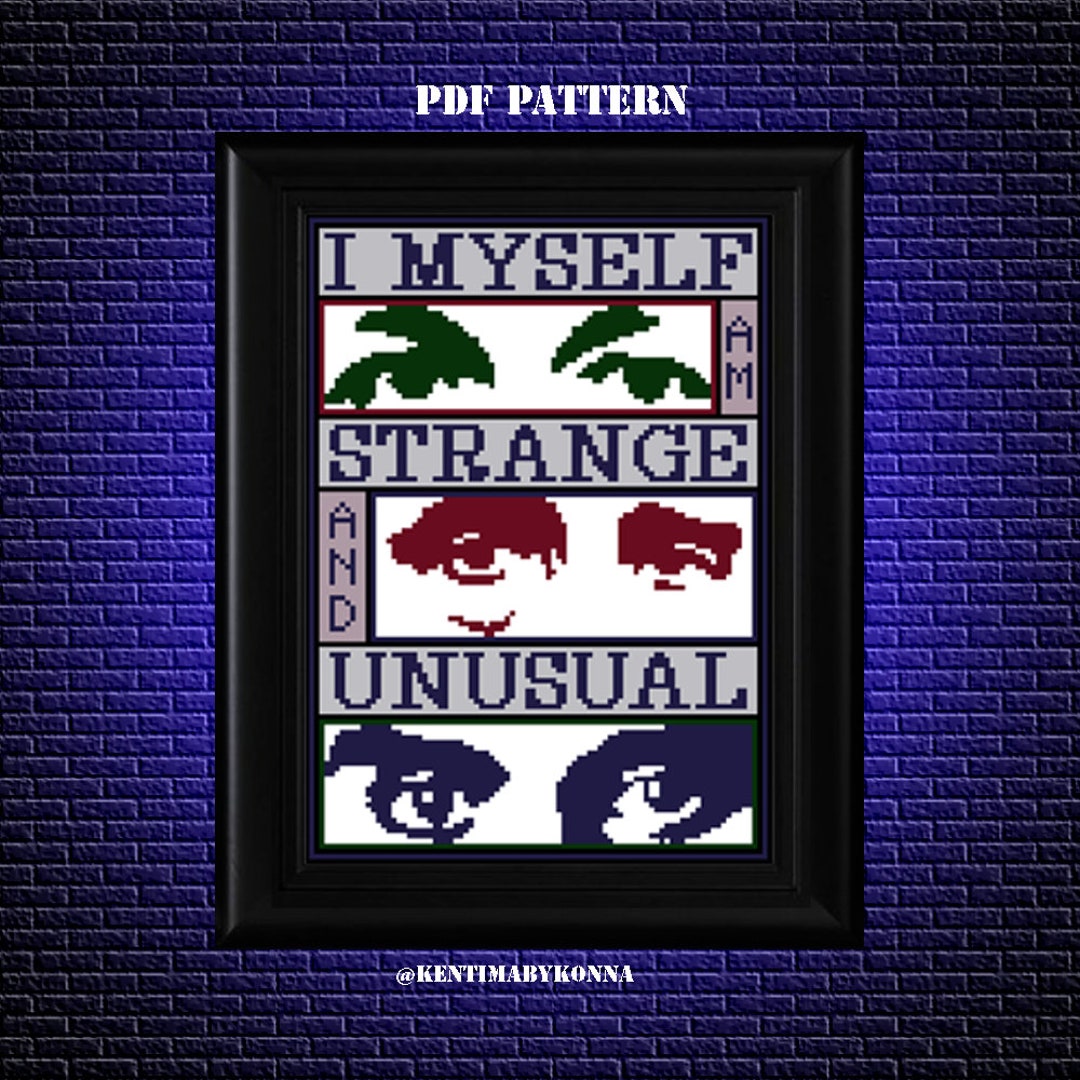 Strange and Unusual Cross Stitch Pattern PDF Lovecraft Kafka Poe Cross ...