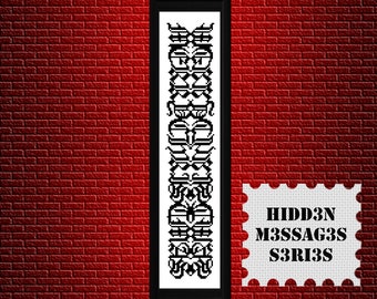 Love Cross Stitch Pattern PDF Hidden Message Counted | Etsy