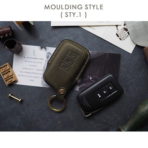Handmade Leather Lexus Car Key Case.leather Car Key Fob Cover,remote ...