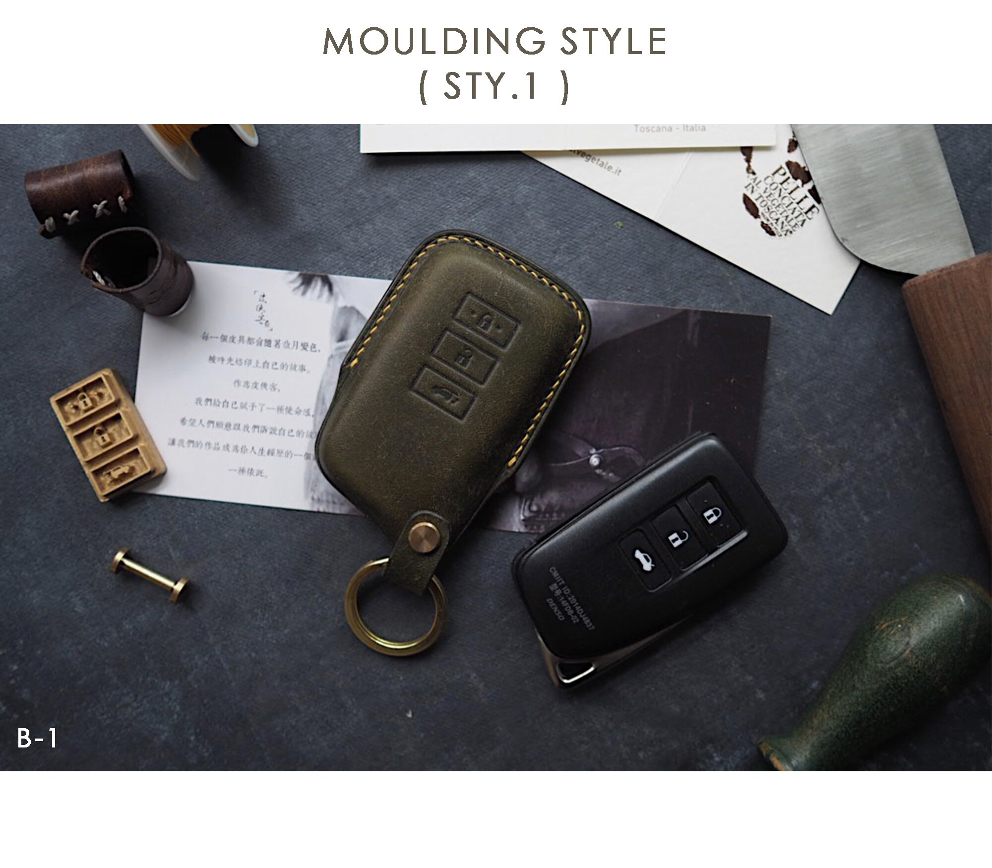 Handmade Leather Lexus Car key Case.Leather Car Key Fob | Etsy