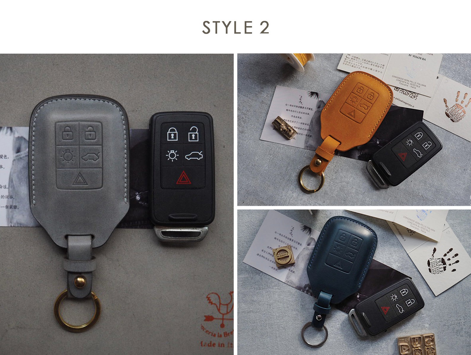 Handmade Leather Volvo/polestar Car Key Case.leather Car Key | Etsy