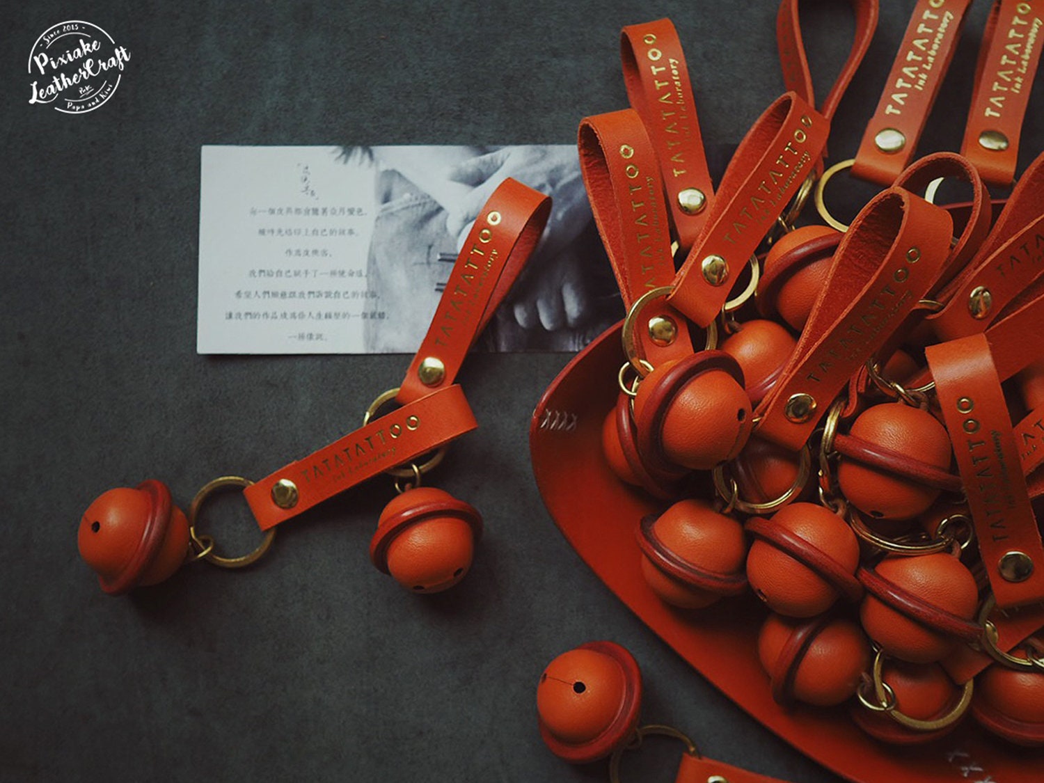 Handmade Colorful Leather Bell Key Chains. | Etsy