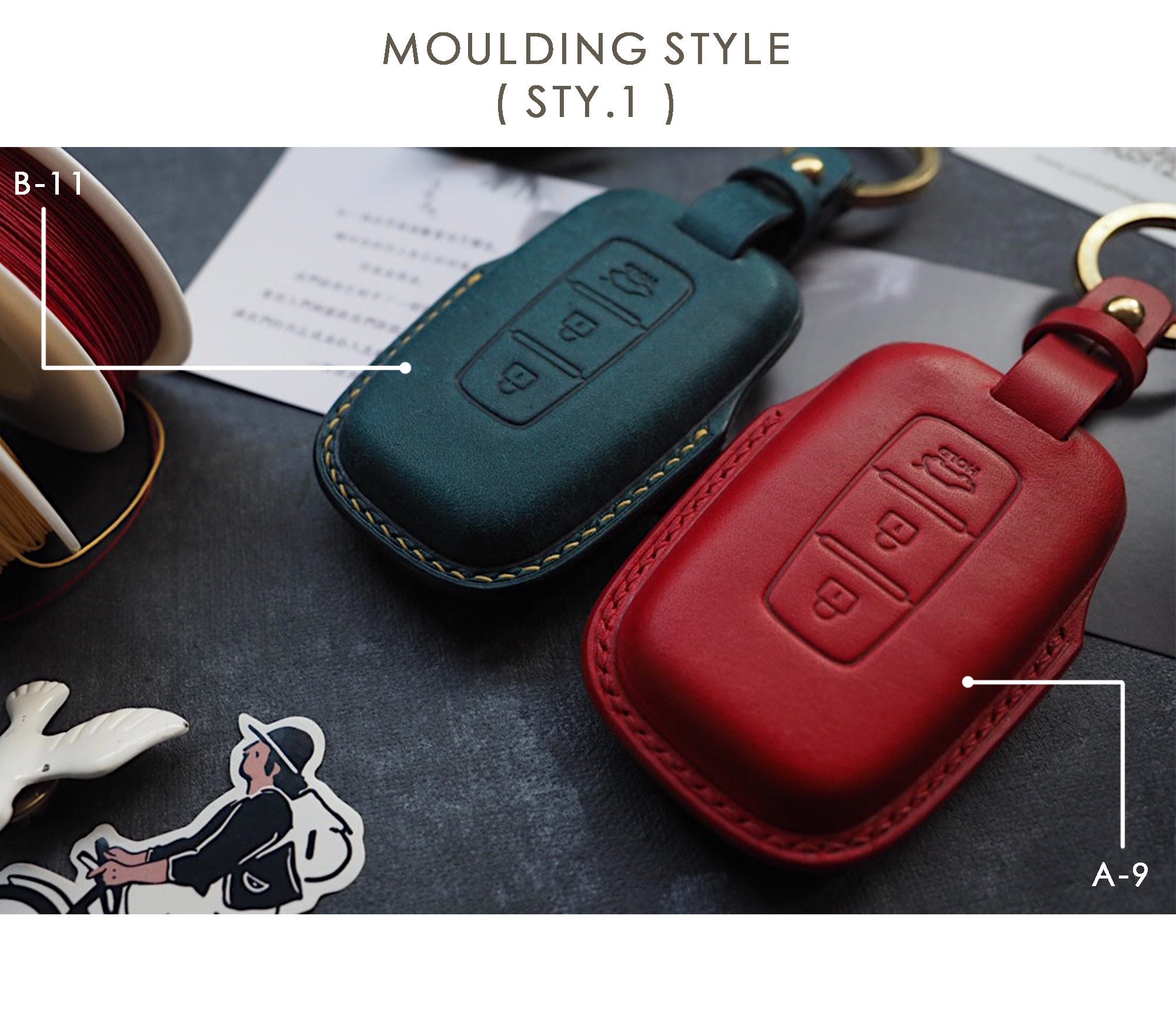 Handmade Leather Hyundai/kia Car Key Case.leather Car Key Fob | Etsy