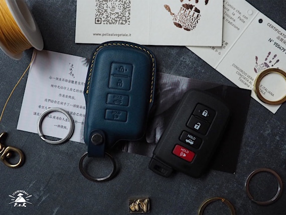 Handmade Leather TOYOTA Car Key Case.leather Car Key Fob | Etsy