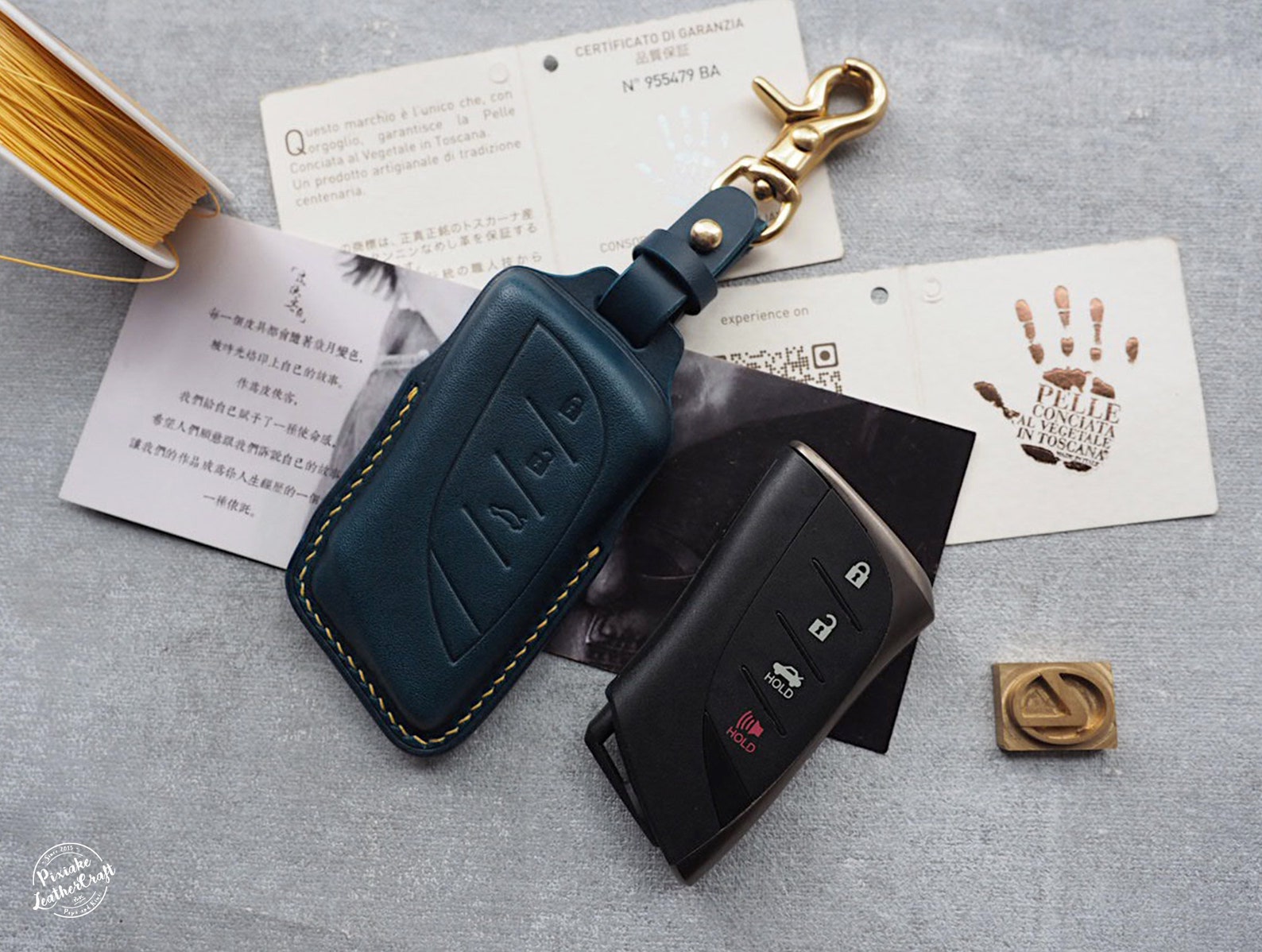 Handmade Leather Lexus Car Key Case.leather Car Key Fob - Etsy