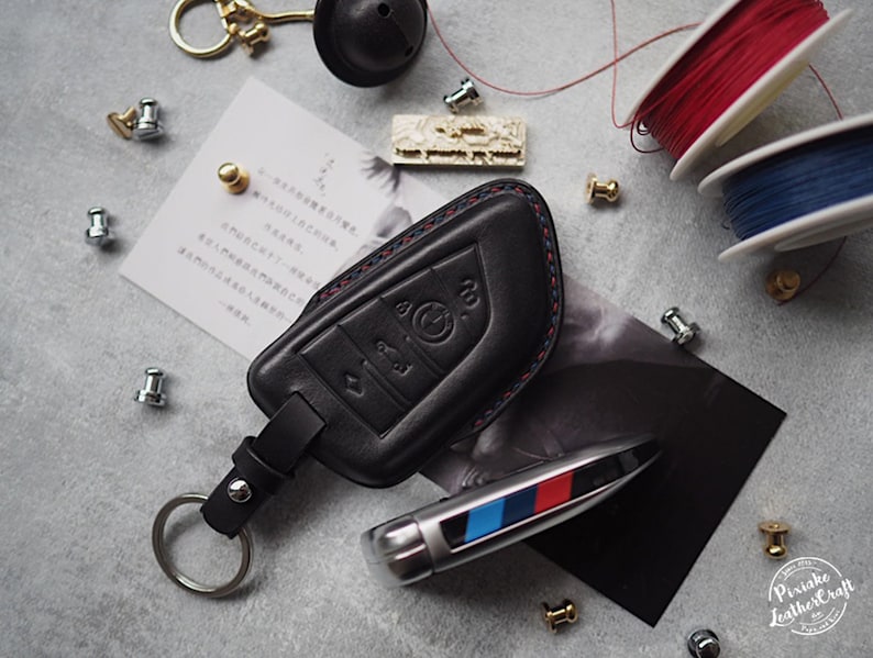 Handmade Leather BMW Car Key Case.leather Car Key Fob Cover - Etsy