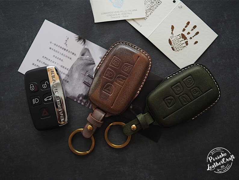 Handmade Leather Land Rover / Range Rover DEFENDER Car Key | Etsy