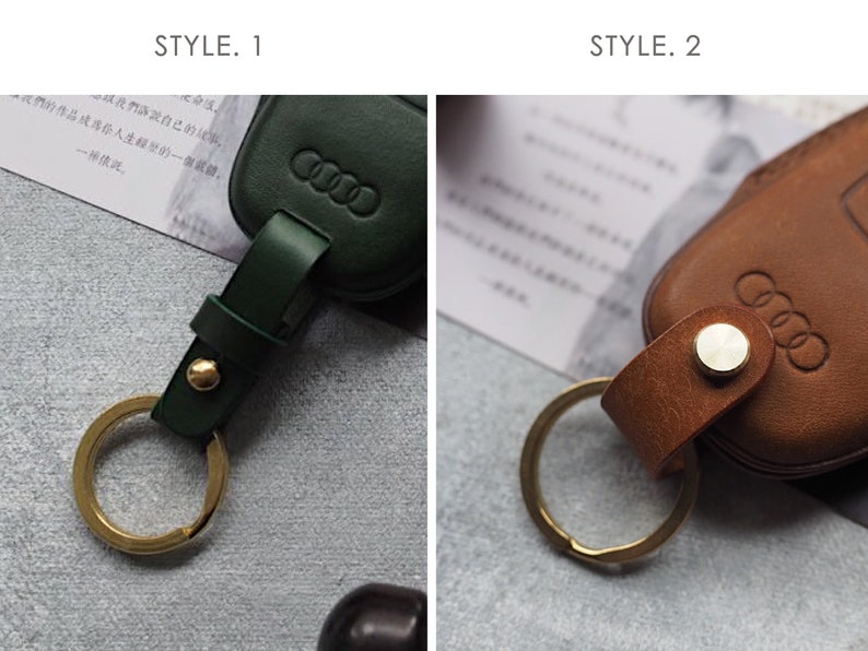 Handmade Leather Audi Car Key Case.leather Car Key Fob - Etsy