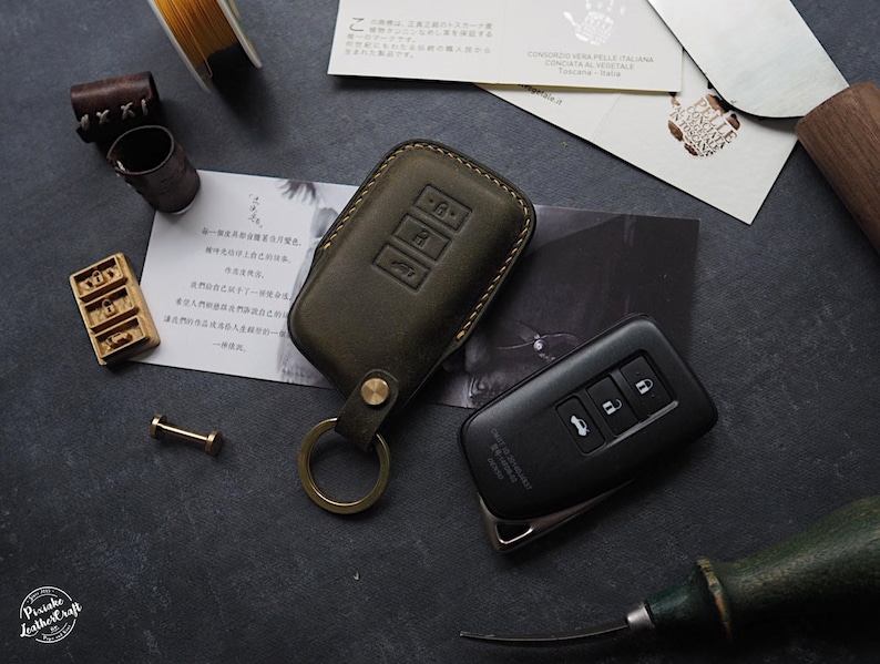 Handmade Leather Lexus Car Key Case.leather Car Key Fob - Etsy