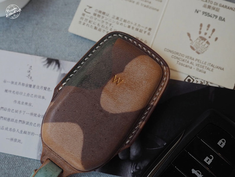 Handmade Leather TOYOTA Car Key Case.leather Car Key Fob - Etsy