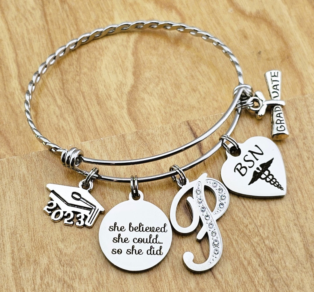 Personalized BSN Graduation Bracelet BSN Graduation Gift - Etsy