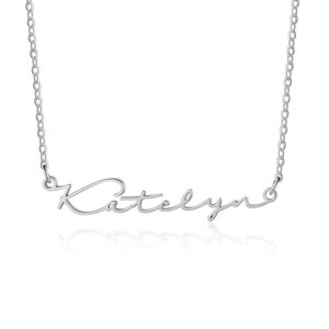 Script Name Necklace - Dainty Name Necklace - Minimalist Name Necklace ...