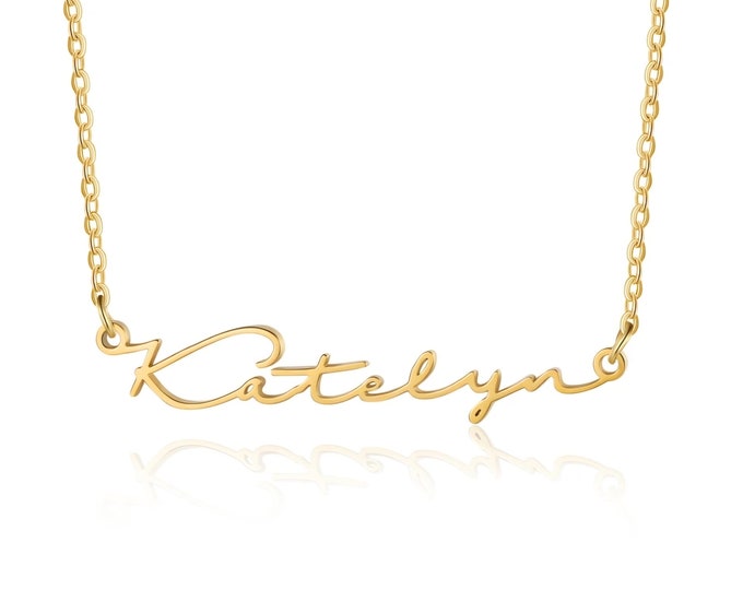 Script Name Necklace - Dainty Name Necklace - Minimalist Name Necklace ...