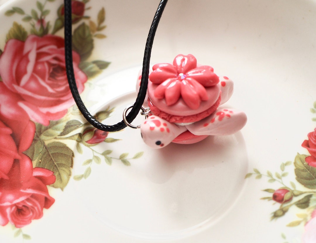 Sakura Macaron Turtle - Etsy