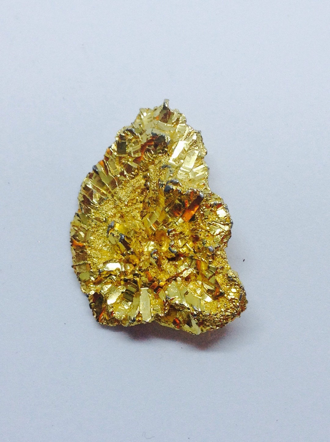 Chunky Fools Gold Pyrite Brooch - Etsy