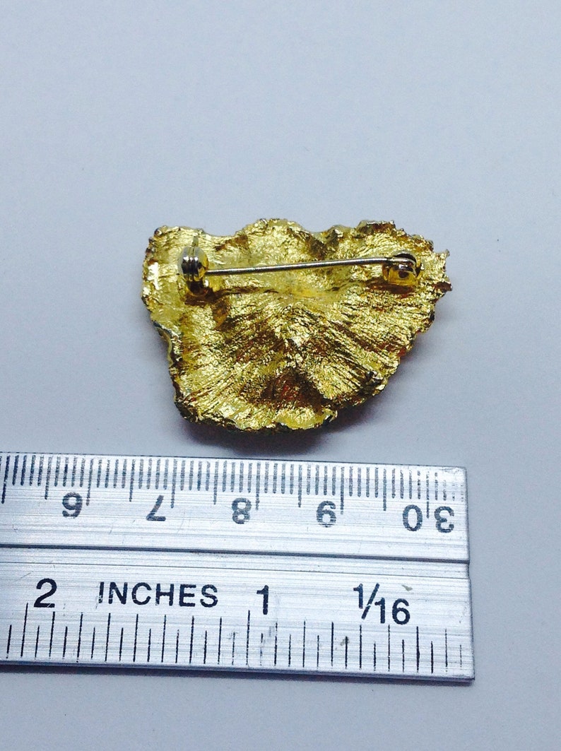 Chunky Fools Gold Pyrite Brooch - Etsy
