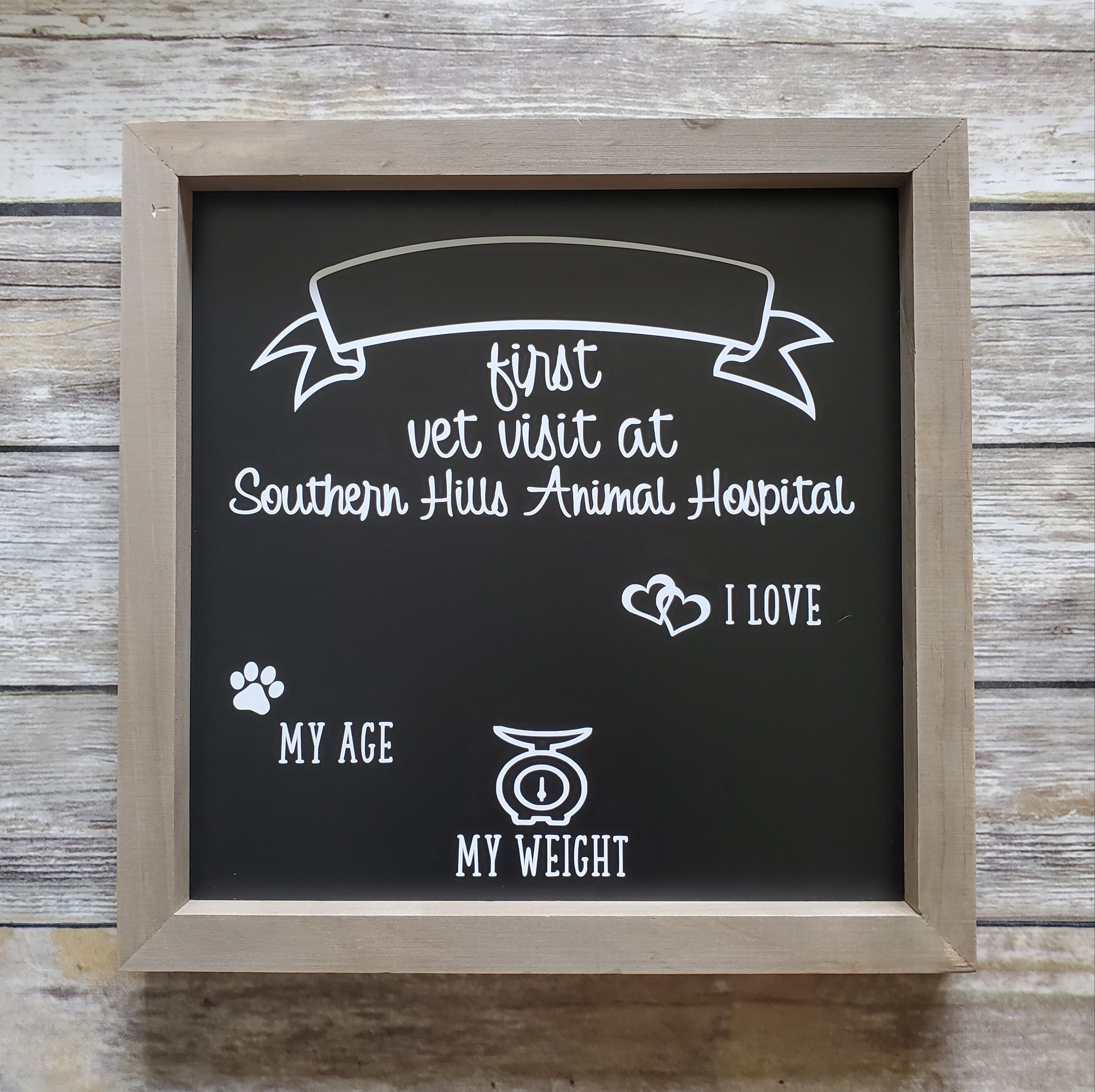 First Vet Visit Sign - Etsy