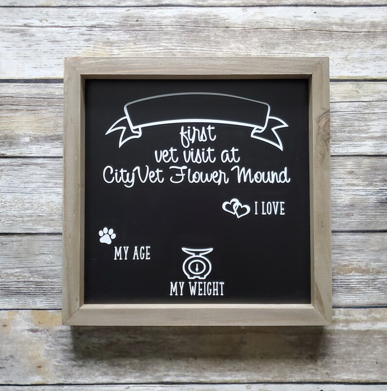 First Vet Visit Sign | Etsy