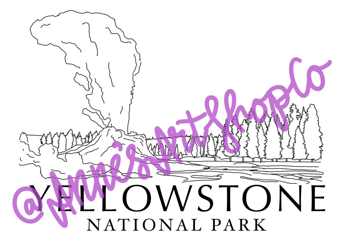 National Parks Digital Graphics - NATIONAL PARKS, Transparent - Etsy