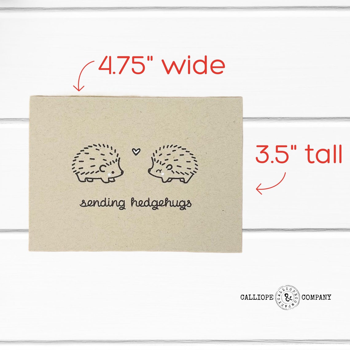 Sending Hedgehugs Handmade Card/hedgehogs Card/encouragement Card ...