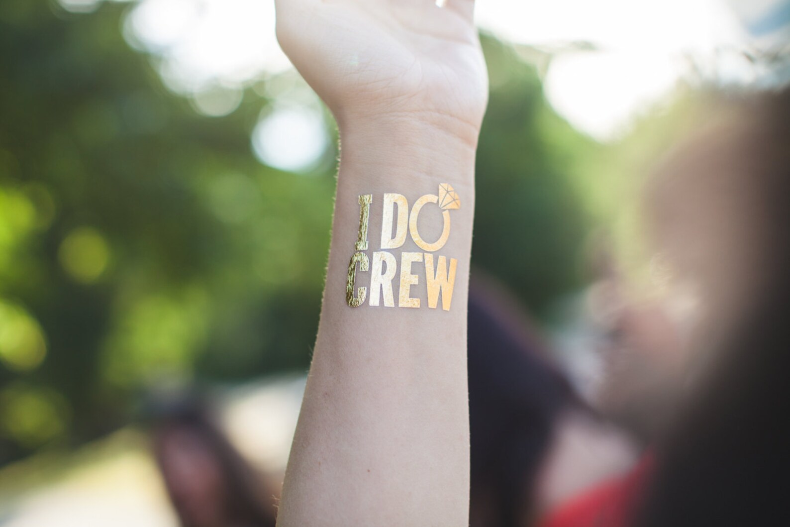 I DO CREW tattoos / set of 12 bachelorette party tattoos / | Etsy