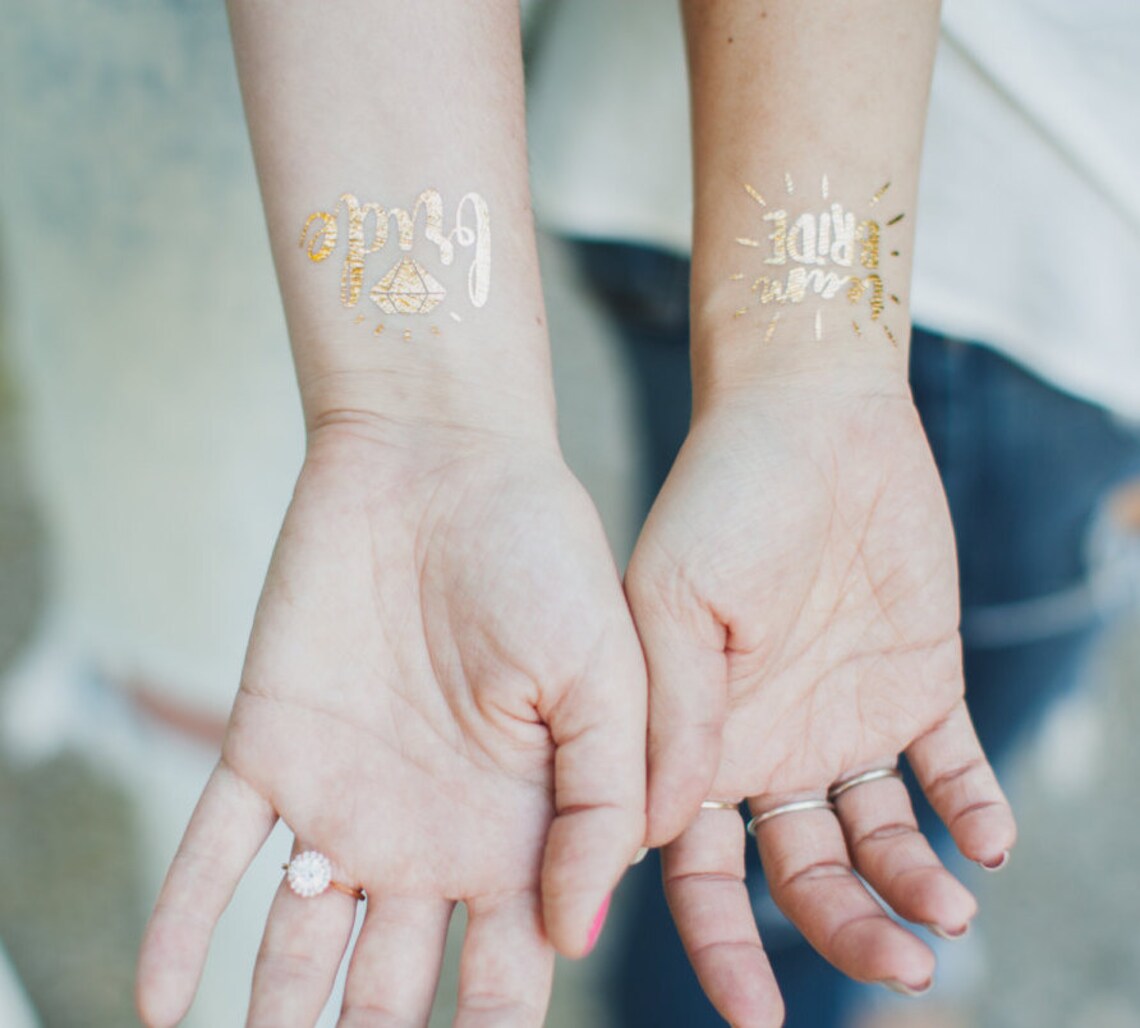 16 Tattoos team Bride and the Bride | Etsy