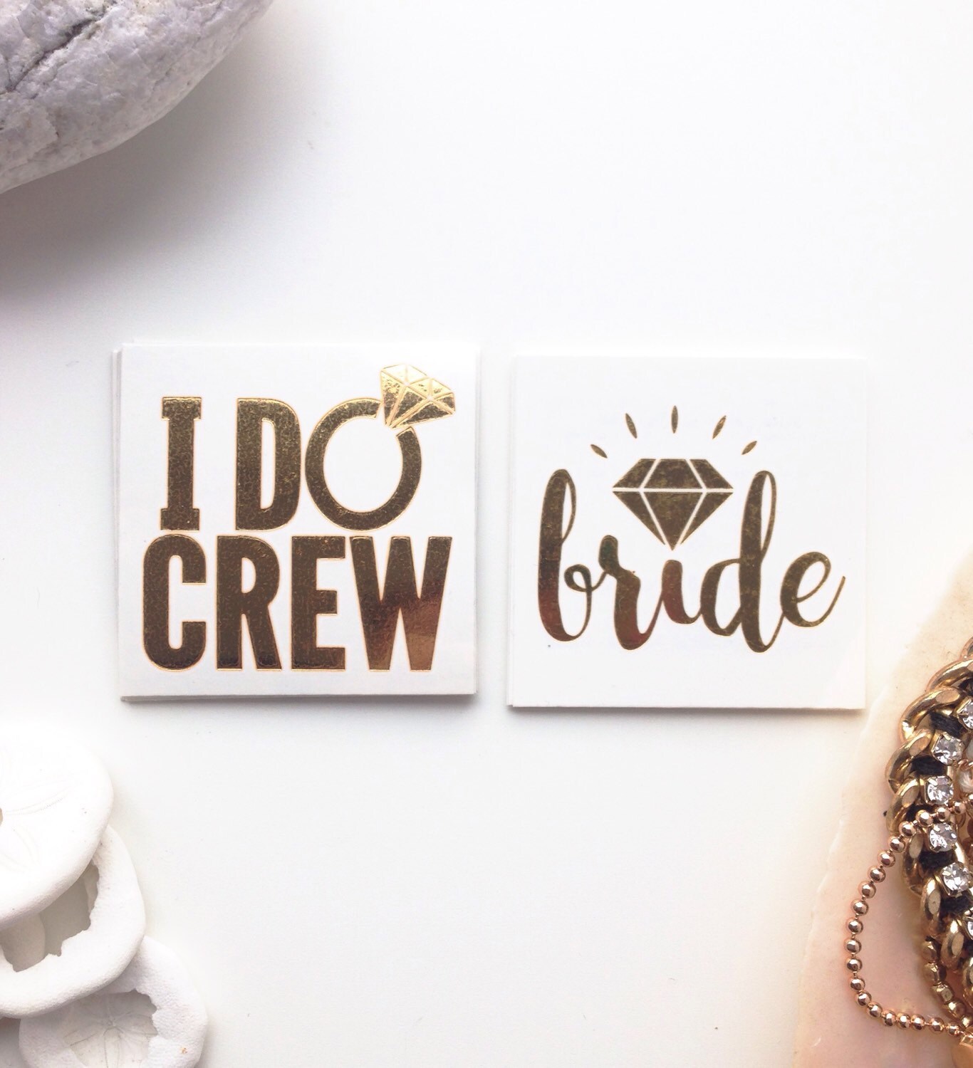 I DO CREW tattoos / set of 12 bachelorette party tattoos / | Etsy
