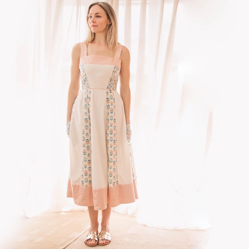 Patchwork Dress Pattern - Etsy