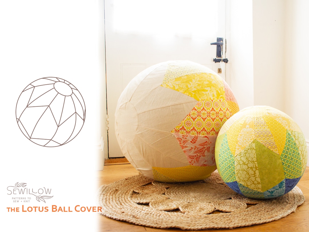 Lotus Ball Cover Digital PDF Sewing Pattern - Yoga, Birth, Exercise ...