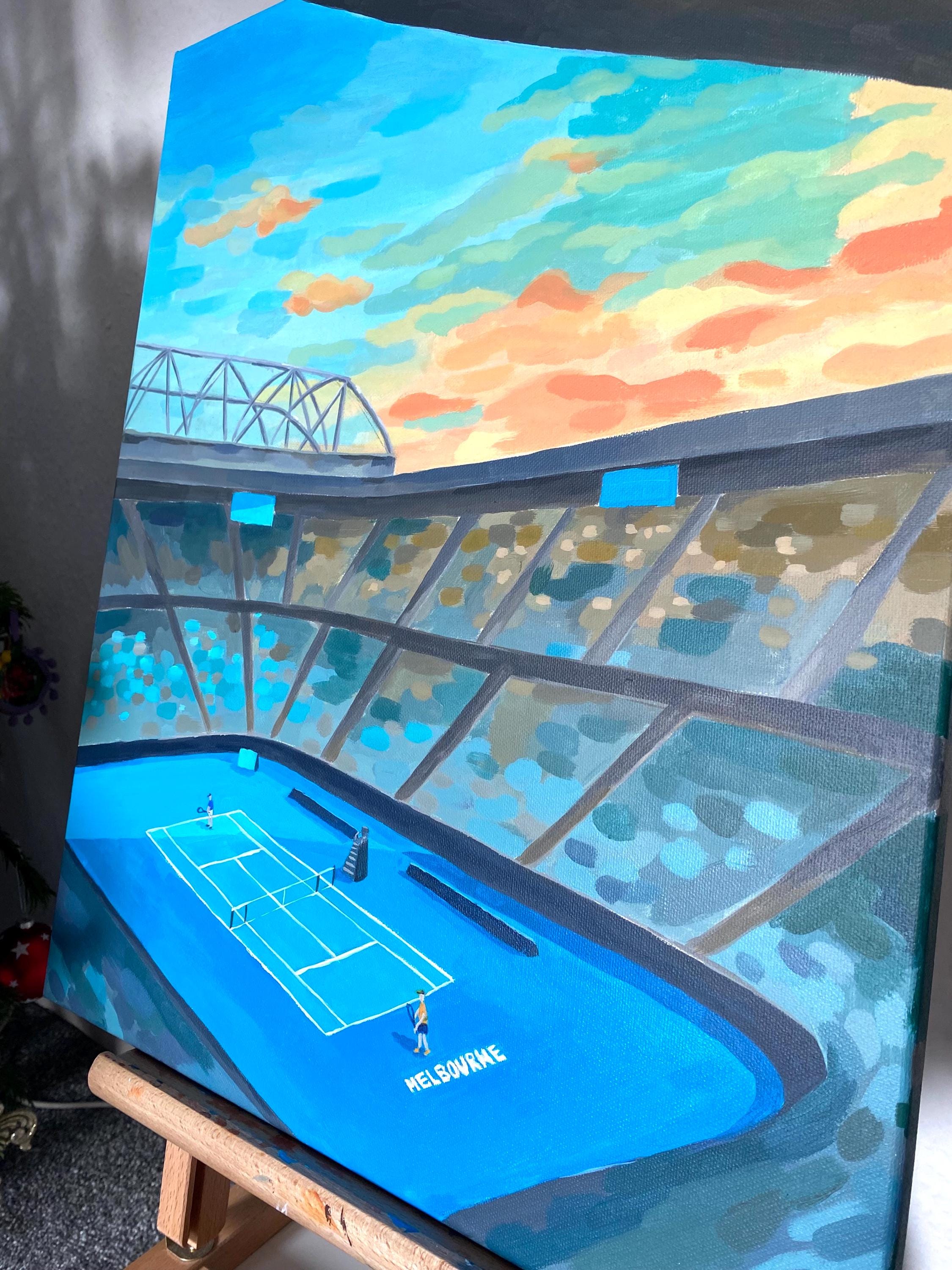 Original Australian Open Tennis Painting on Canvas / Original Grandslam ...