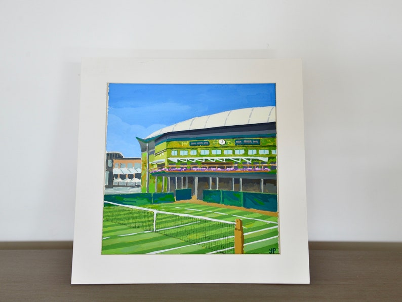 Original Wimbledon Painting / Wimbledon Centre Court Painting / Tennis ...
