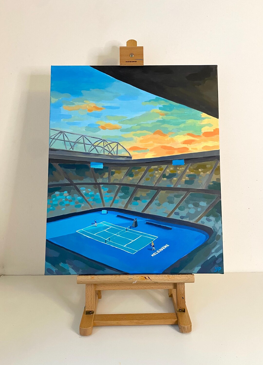 Original Australian Open Tennis Painting on Canvas / Original Grandslam ...