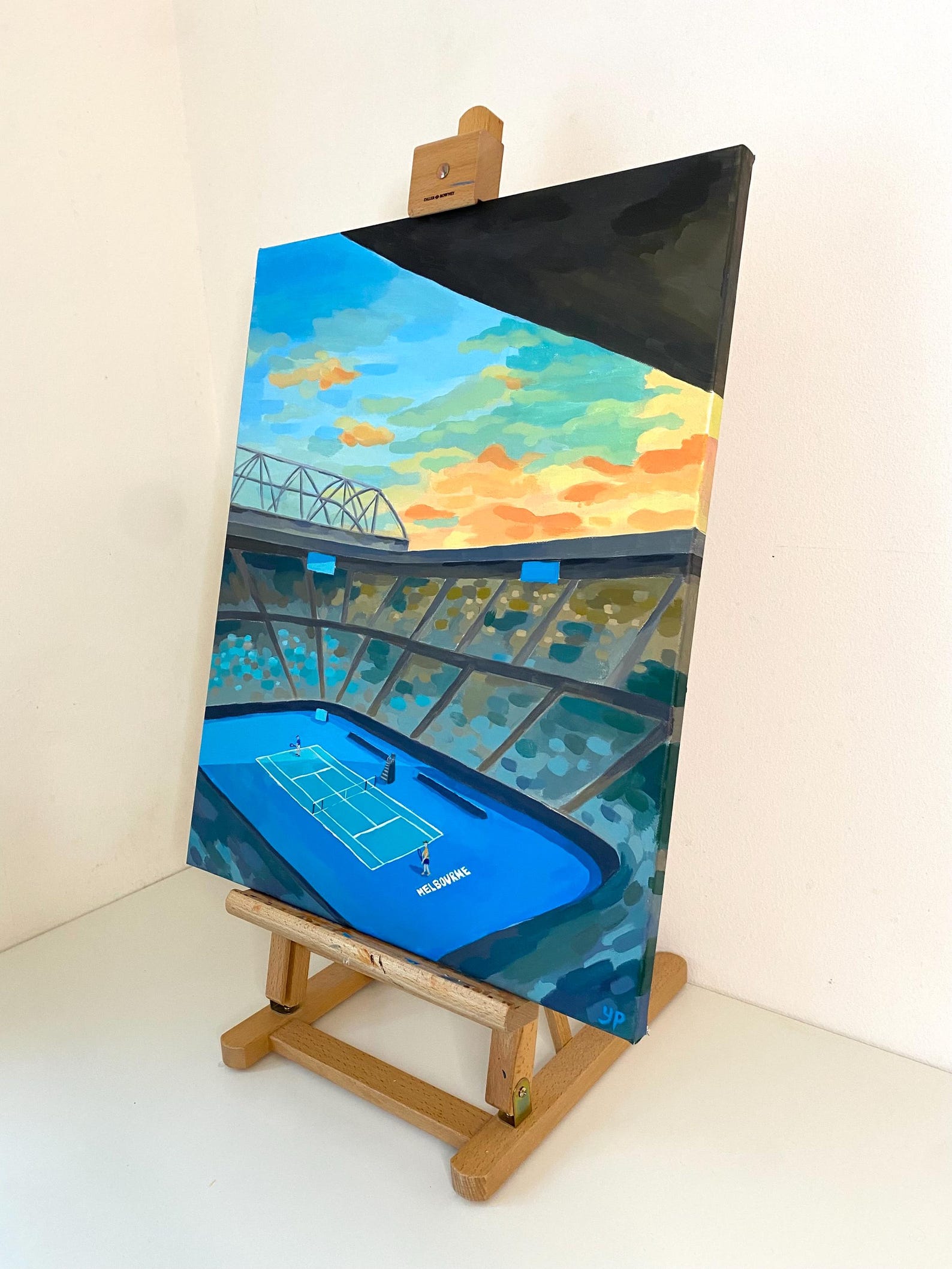 Original Australian Open Tennis Painting on Canvas / Original Grandslam ...