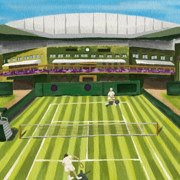 Wimbledon Tennis - Etsy