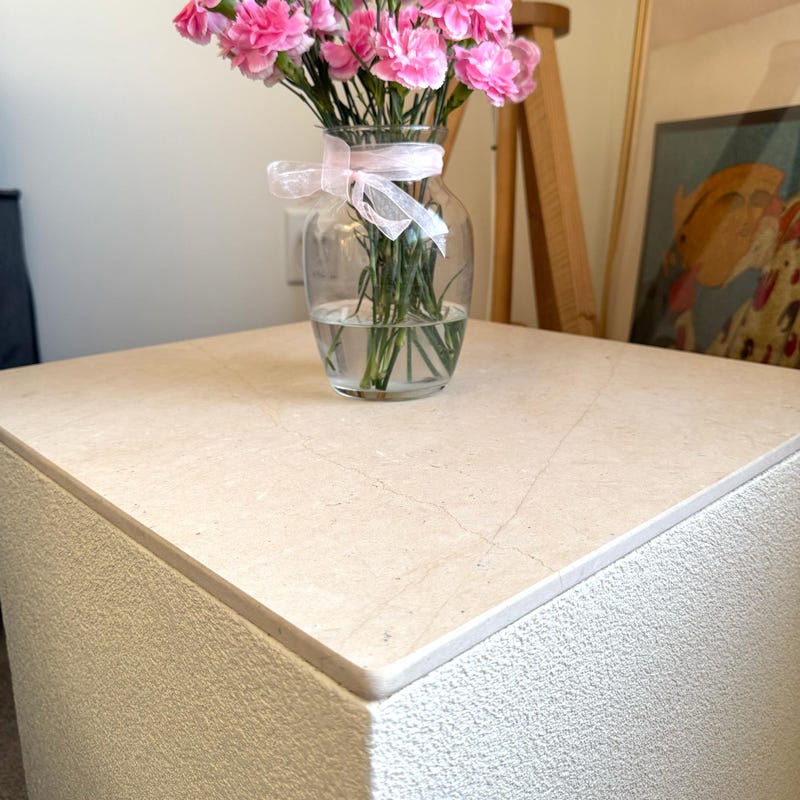 Black Nightstand Marble Top - Etsy