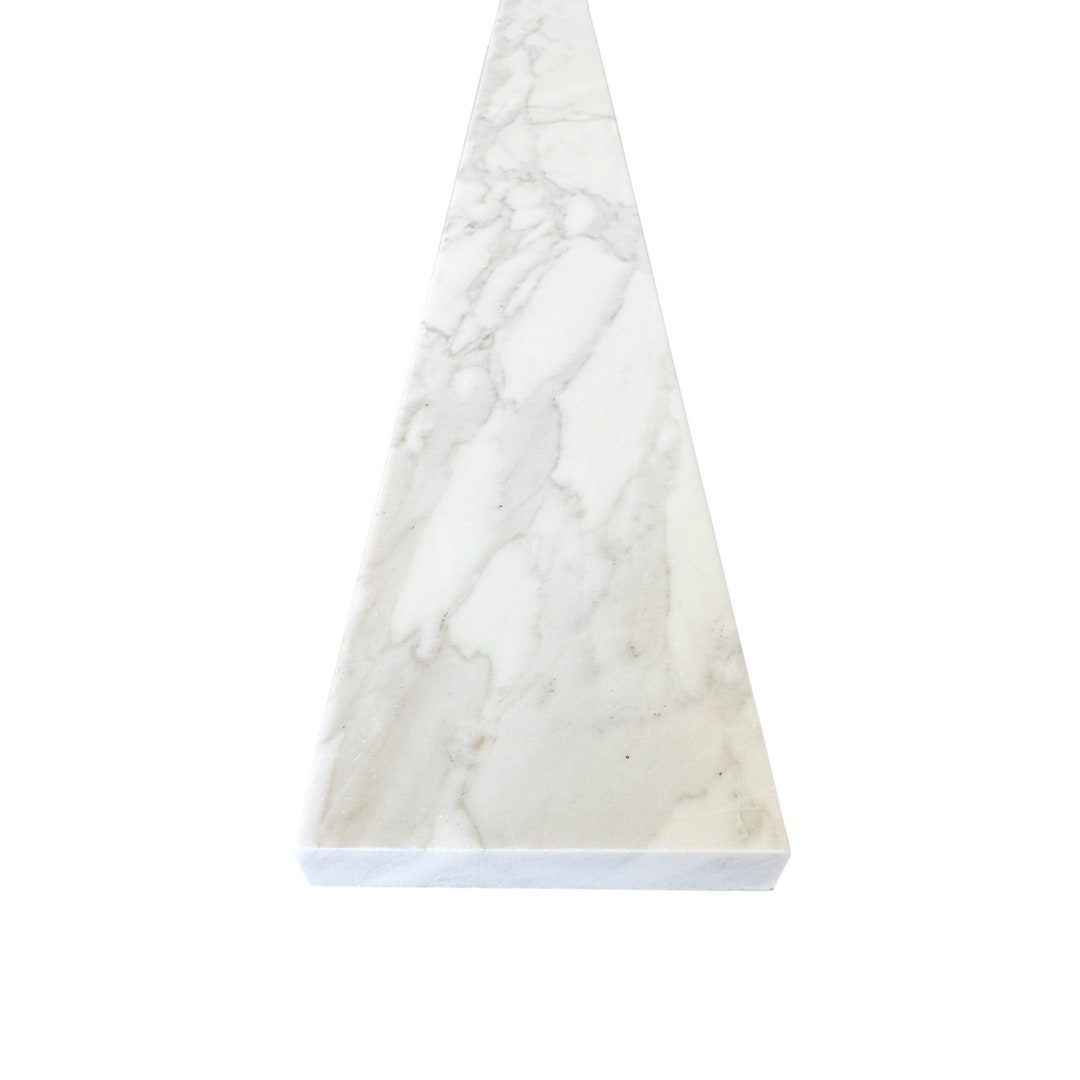 Italian Calacatta Gold Marble Door Saddle, Threshold, Shower Curb ...