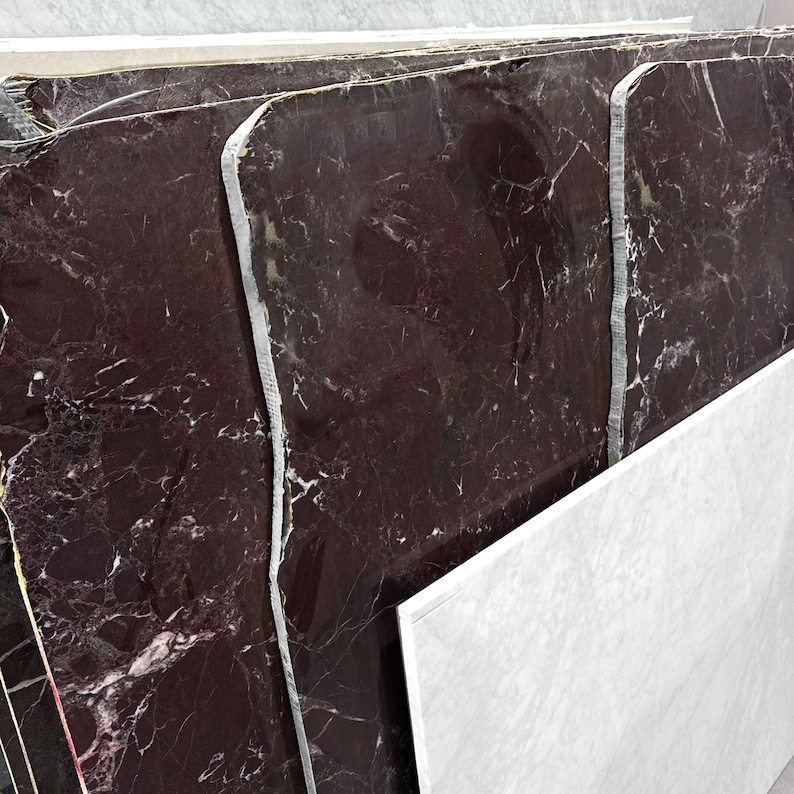 Custom Size Rosso Levanto Marble Polished Marble Night Stand Top ...