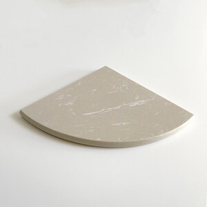 Beige Engineered Stone Corner Shelf Polished 9" - Etsy
