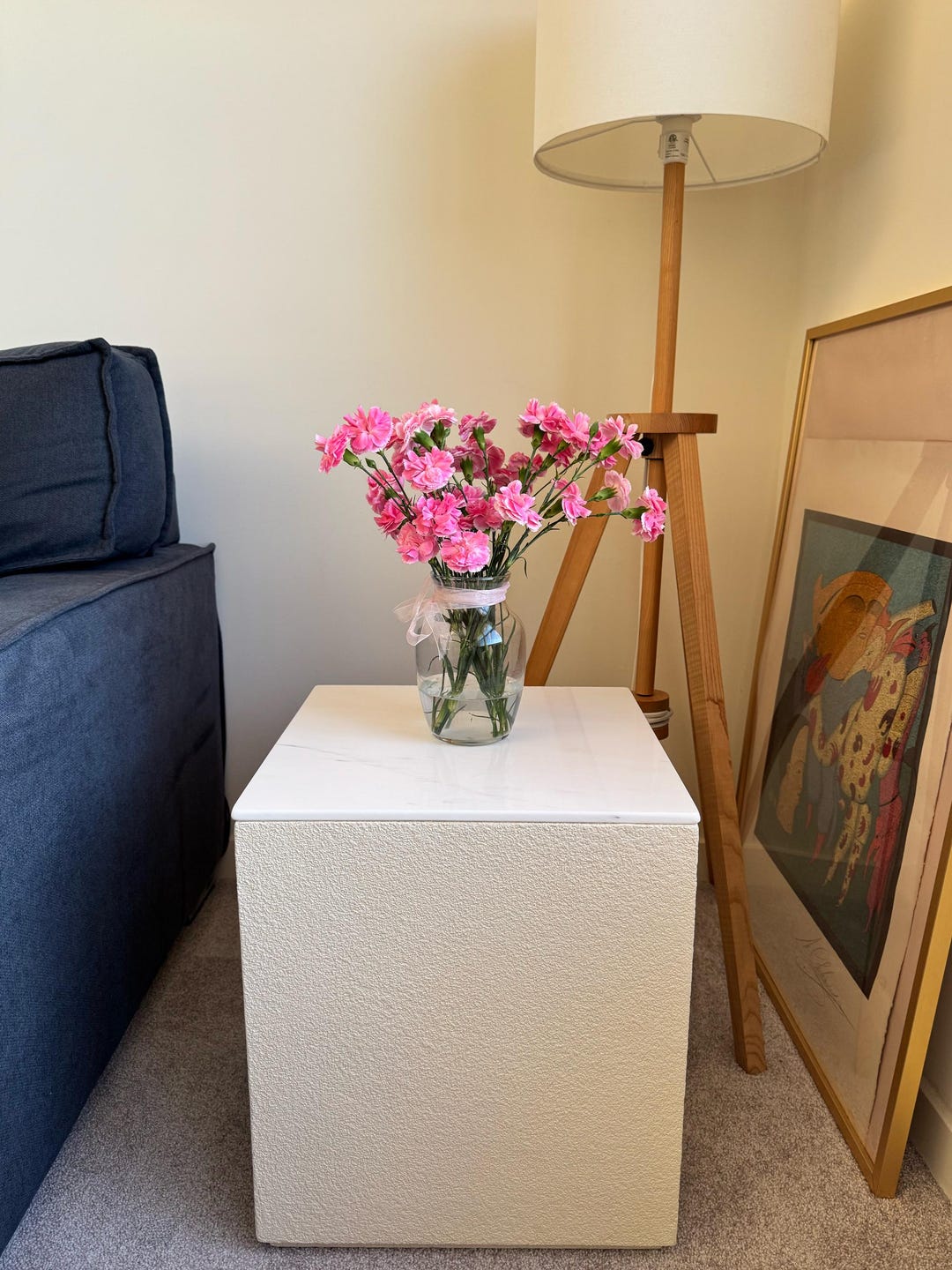 Custom Size - White Marble Night Stand Top, Furniture Top, Side Table ...