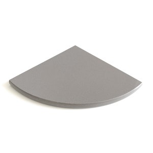 Gray Engineered Stone Corner Shelf Polished 9" - Etsy