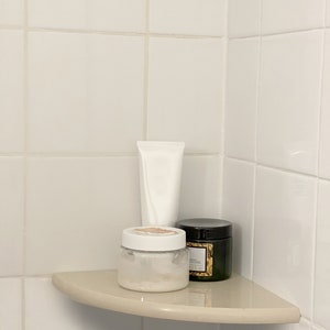 Multicolor Options Engineered Stone Corner Shelf Polished 9" - Etsy